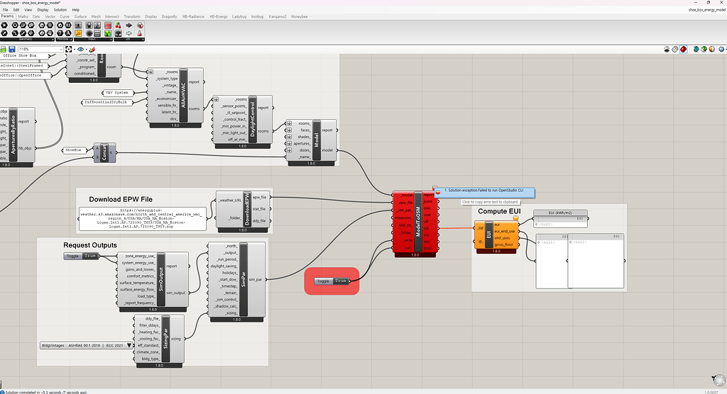 OpenStudio Not Working with Pollination Grasshopper Integration - Grasshopper Plugin ...