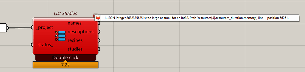 List Studies error - Grasshopper Plugin - Pollination Discourse