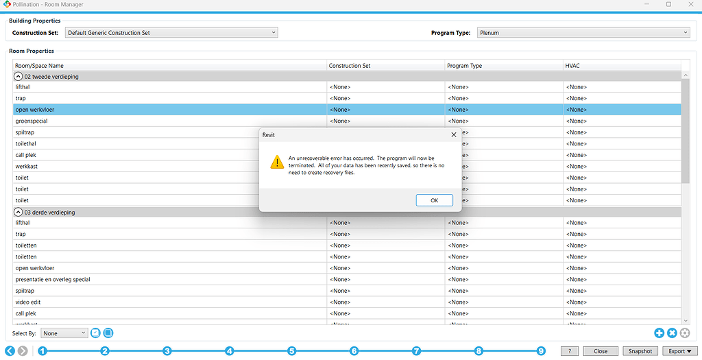 Revit Crashes When Assigning Construction Revit Plugin Pollination Discourse