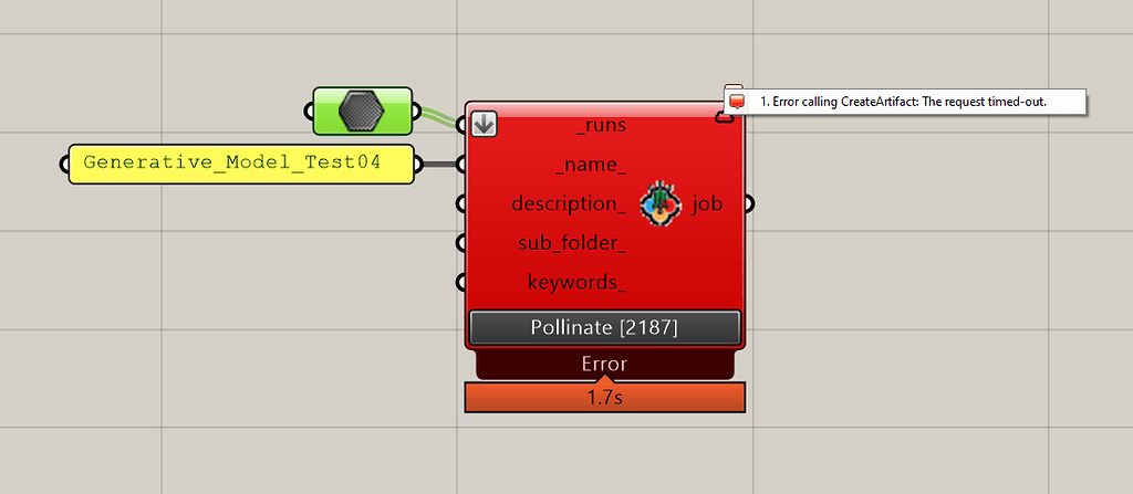 Unable to load a large number of runs as one job - Grasshopper Plugin - Pollination Discourse