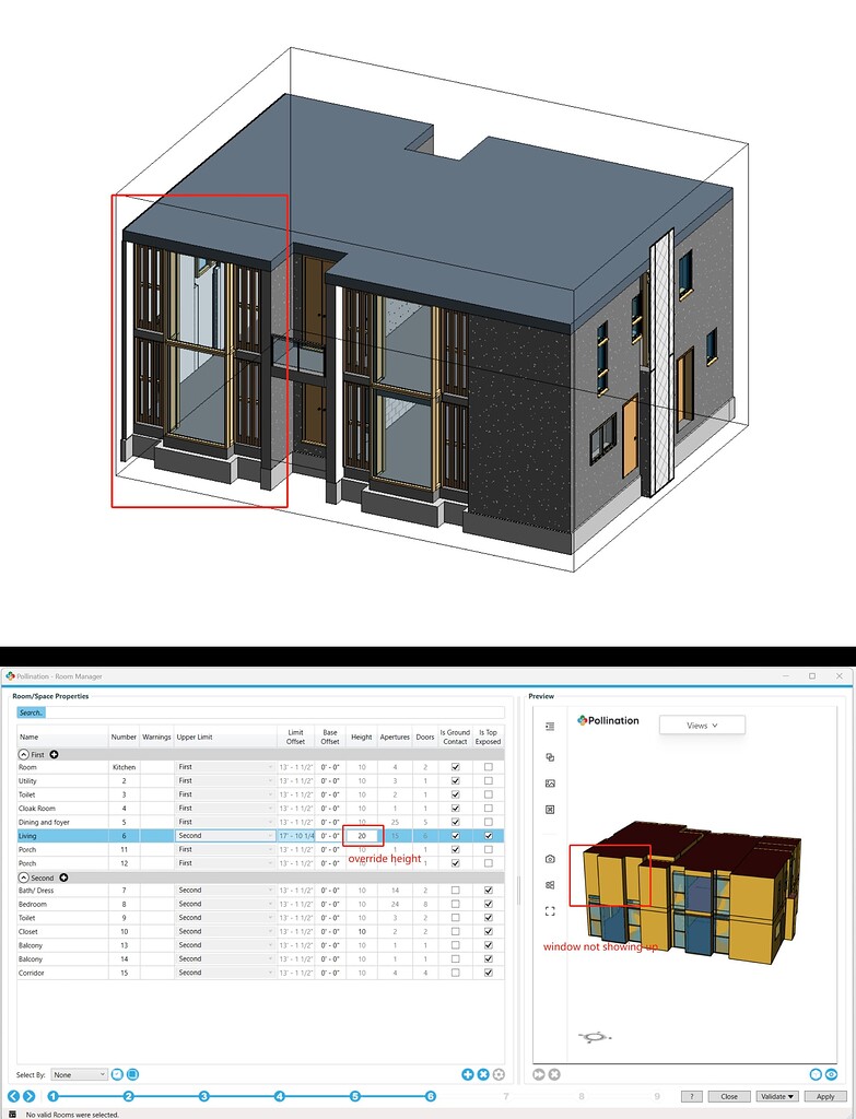 Apertures in double height living room - Revit Plugin - Pollination ...