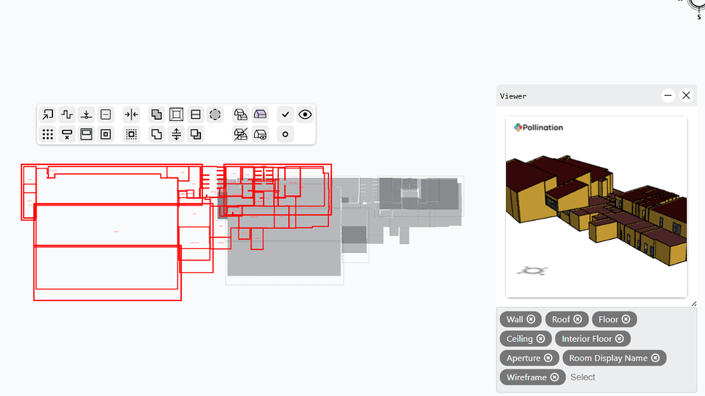 Misalignment of room lines and grey backdrop in the model editor - Revit Plugin - Pollination ...