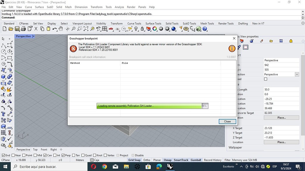 Error "Grasshopper breakpoint" - Grasshopper Plugin - Pollination Discourse