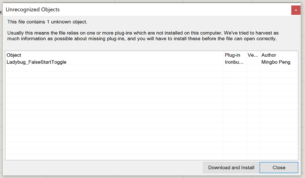 Ladybug_FalseStart from Ironbug is missing - Grasshopper Plugin - Pollination Discourse